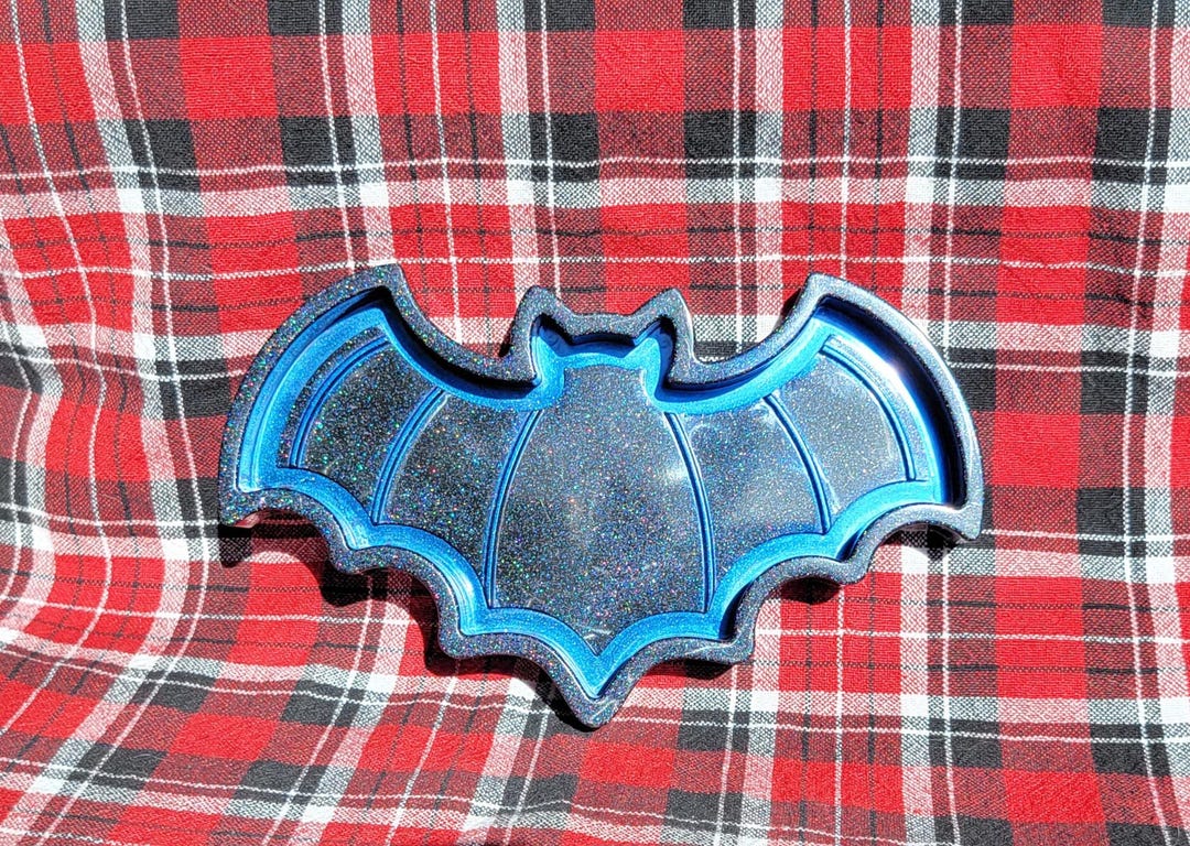 Blue and Black Bat Tray - Etsy