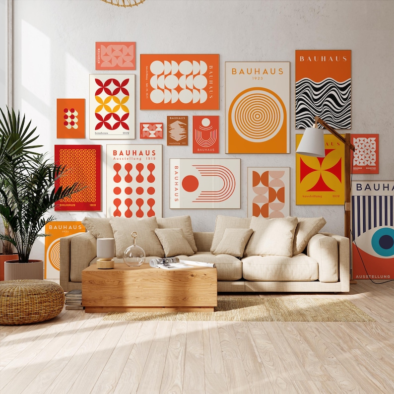 300 Bauhaus Poster Print | Mega Bundle | Mid Century Modern Gallery ...