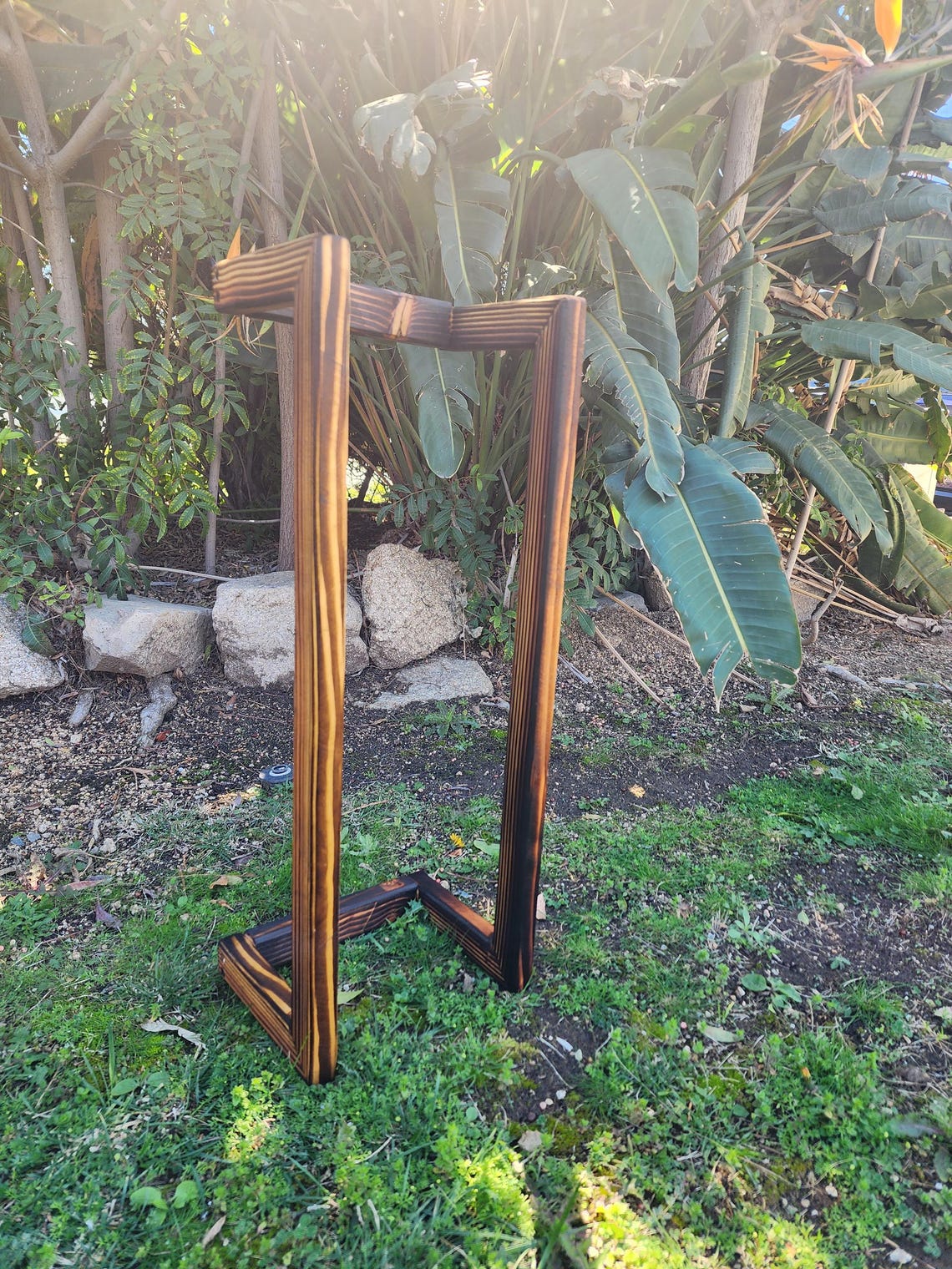 Rustic Handmade Wood Towel Rack - Etsy