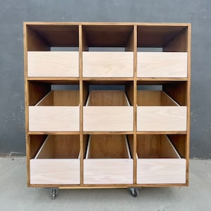 R/D Vinyl Record Storage Cabinet, 9-drawer | Made in Los Angeles - Etsy