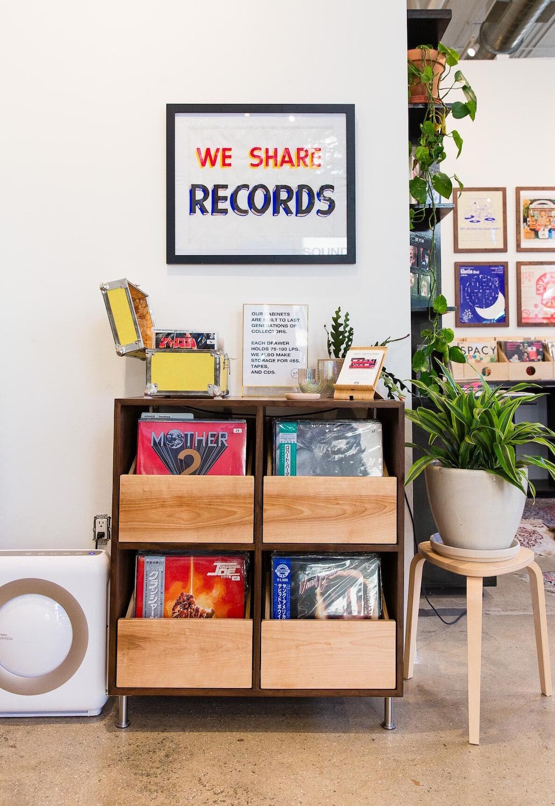 R/D Vinyl Record Storage Cabinet, 4-drawer | Made in Los Angeles - Etsy