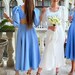 Baby Blue Fit & Flare Maxi Open Back Bridesmaid Dress, Sky Blue Flowy ...