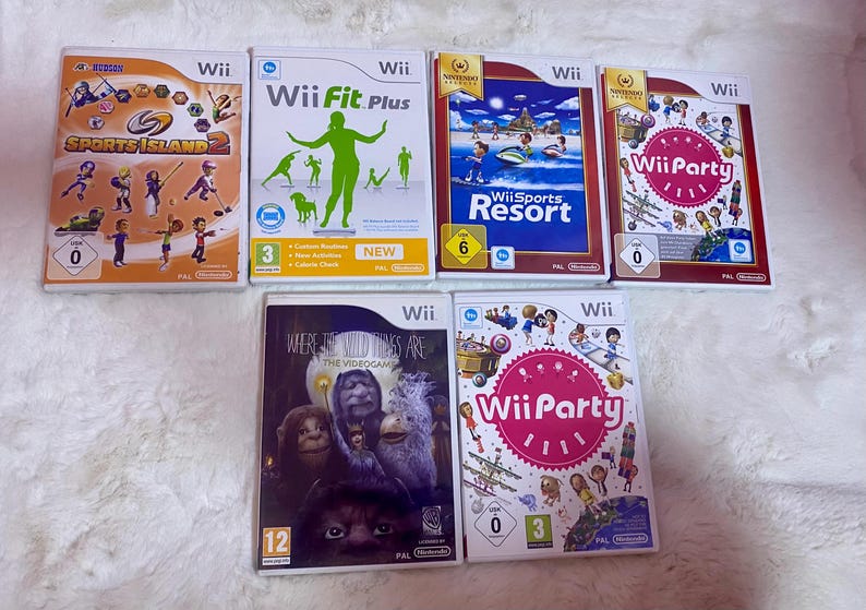 Nintendo Wii Game EUR/PAL Version Wii U Wii Party,wii Sports,wii Sports ...