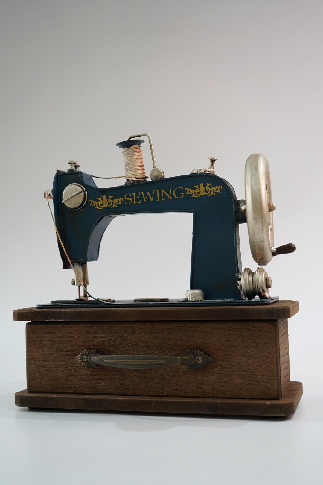 Vintage Mini Sewing Machine Model With drawer - Etsy