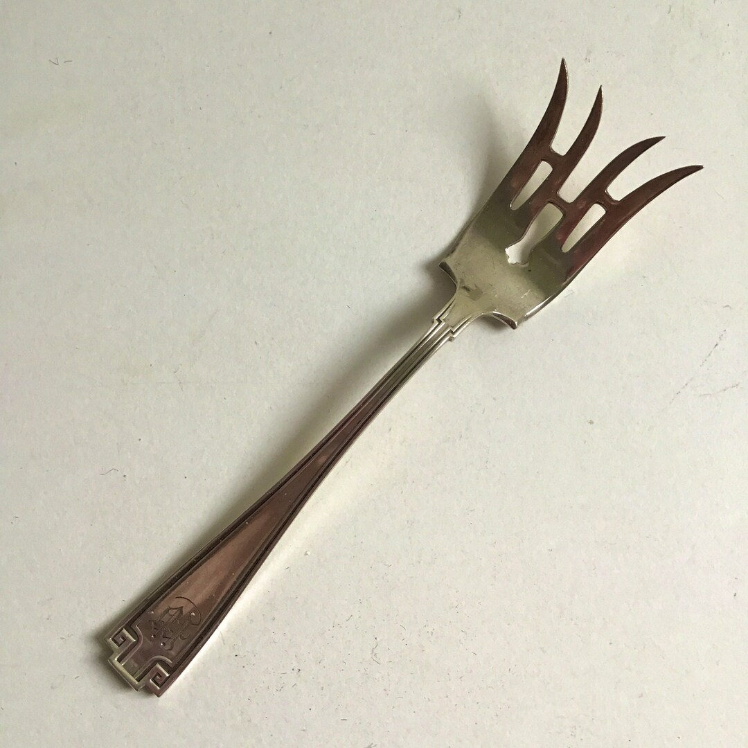 Vintage Sterling Silver Beef Serving Fork. Gorham Etruscan Pattern. W ...