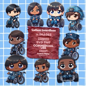 Gallant Guardians (military Kawaii) INSTANT DOWNLOAD - Etsy