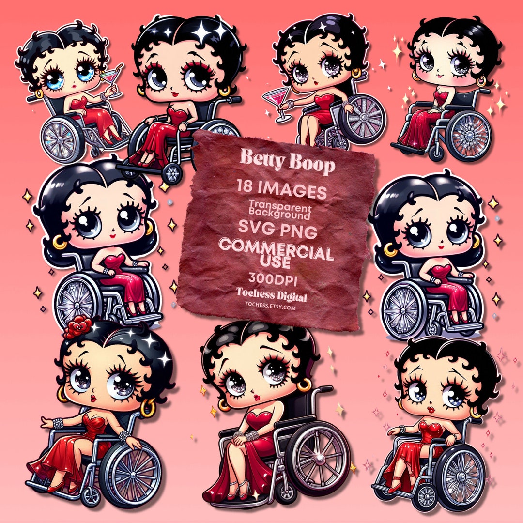 Betty Boop (fan Art Kawaii) Clipart SVG, PNG - Etsy