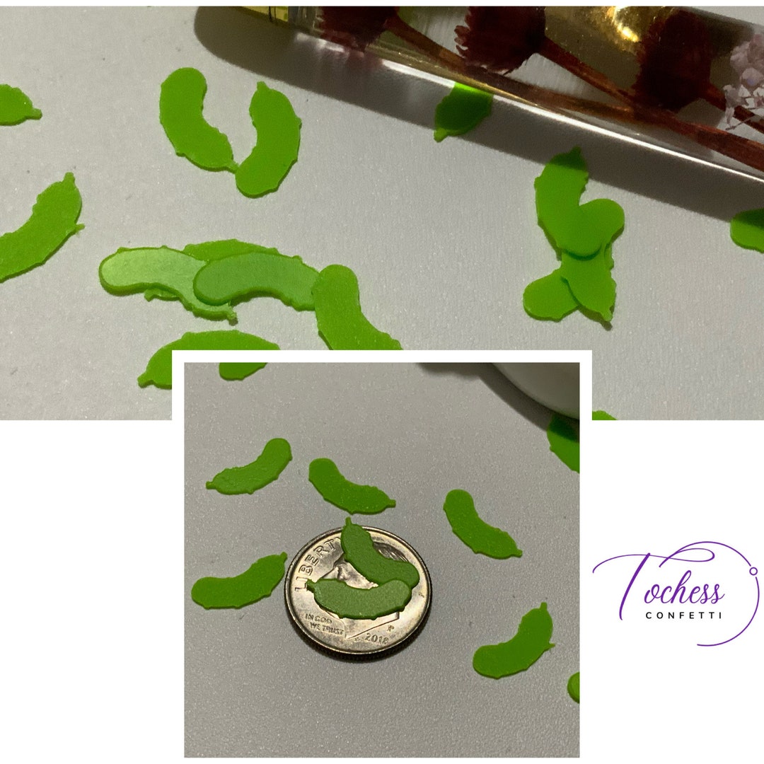 50 Pieces Plastic Pickle Confetti /glitter Confetti 50 Pieces - Etsy