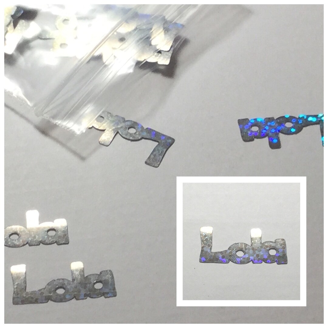 Silver Personalized Name Foil Confetti Table Scatter/balloon Fill 50 ...