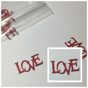 100 Pieces of Love Confetti / Table Scatter for Valentines Day, Wedding ...