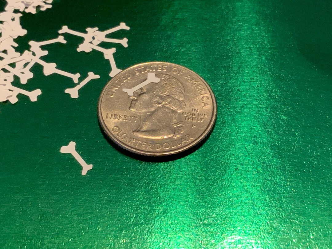 1 Teaspoon of Tiny White Bone Confetti Ultra Light Foil - Etsy