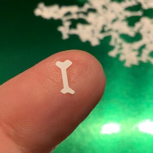 1 Teaspoon of Tiny White Bone Confetti Ultra Light Foil - Etsy