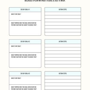 30-day Workout Log Printable + Fitness Blueprint, Strength Training ...