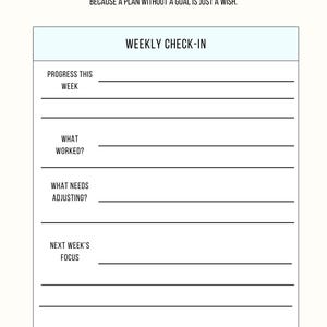 30-day Workout Log Printable + Fitness Blueprint, Strength Training ...