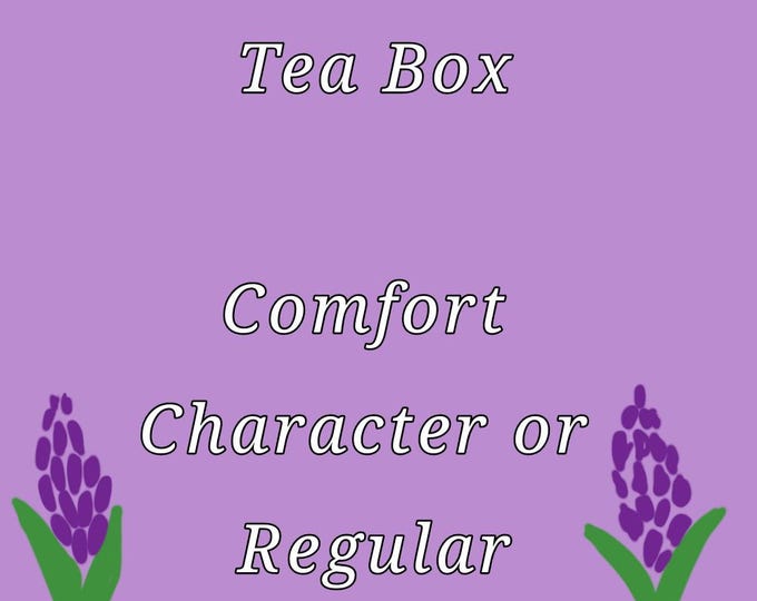 Tea Box: Comfort Character, Regular, Fully Customisable, MHA - Etsy