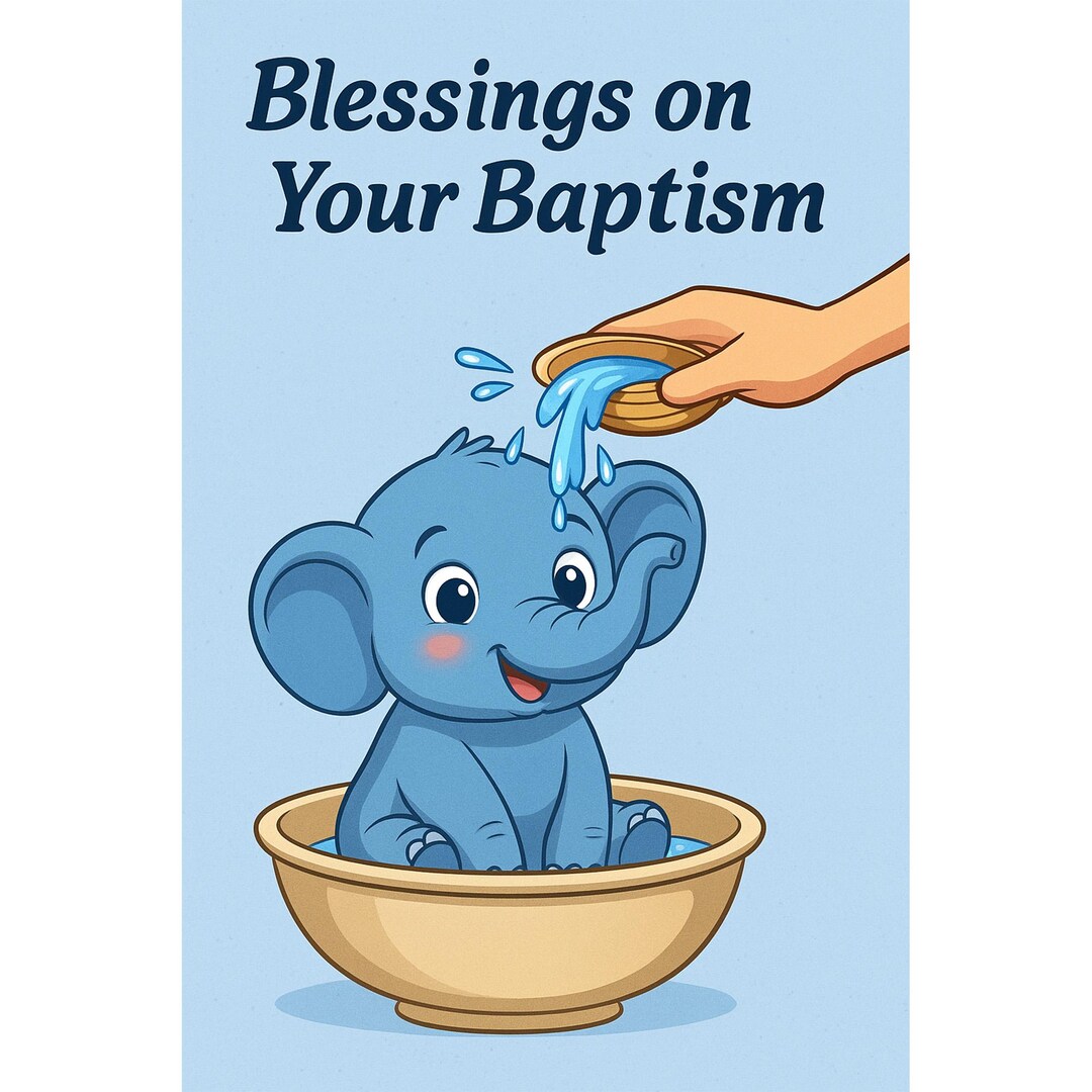 Baptism Card, Funny Baptism Card, Baptism Digital File - Etsy