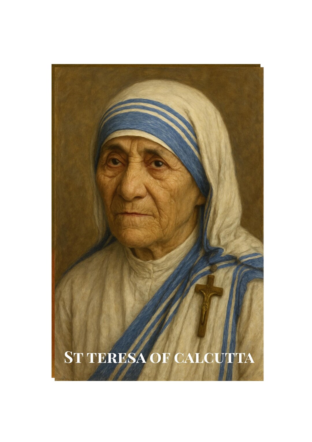 Saint Teresa of Calcutta Mother Teresa Catholic Digital Portrait ...