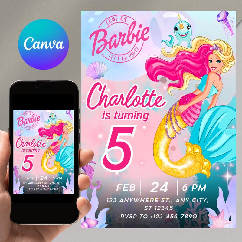 Barbie Mermaid - Etsy