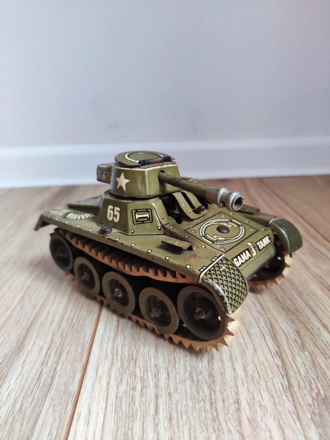 Vintage GAMA Tin Tank, U.S. Zone Germany, Wind-up Toy - Etsy