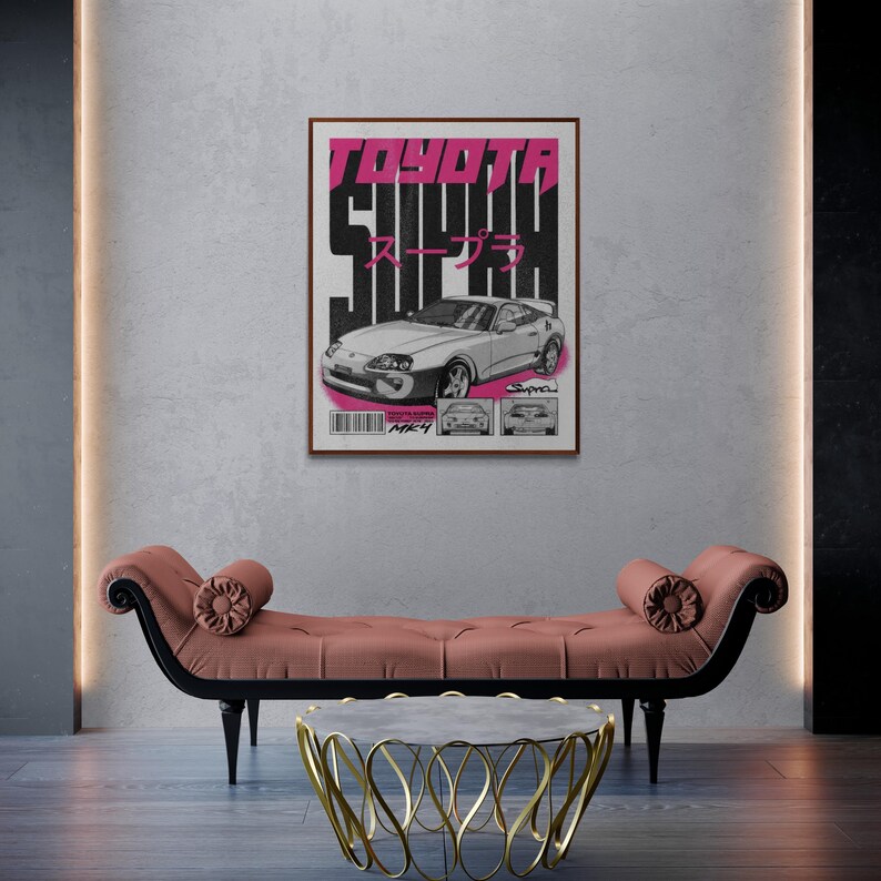 Toyota Supra MK4 Poster: Japanese Car Art (digital Print) - Etsy Australia