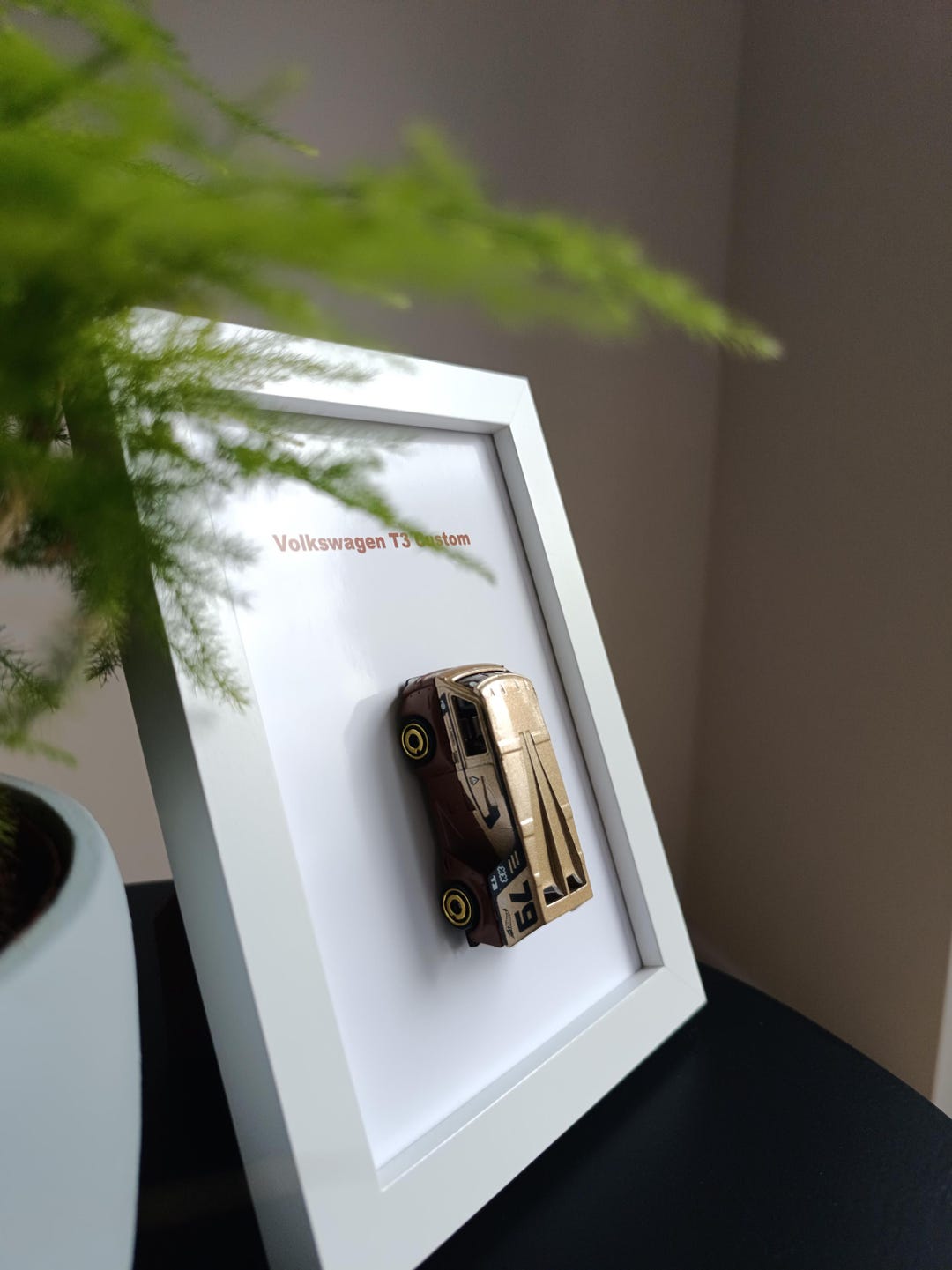 Volkswagen T3 Hot Wheels Car in 3D Frame: Collector Decor - Etsy