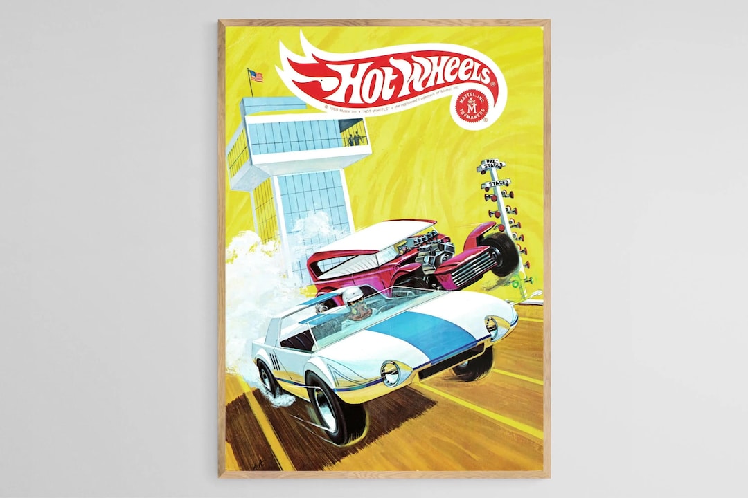 Hot Wheels Poster, Hot Wheels Print, Hot Wheels Decor, Vintage Print ...