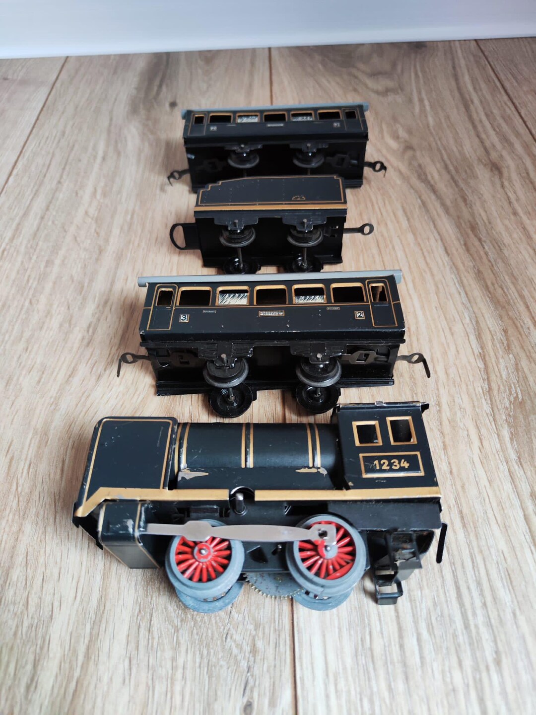 Vintage BUB Tin Plate Train Set, U.S. Zone Germany, With Box - Etsy