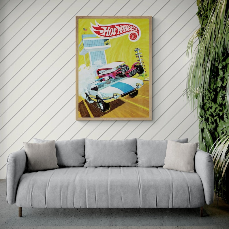 Hot Wheels Poster, Hot Wheels Print, Hot Wheels Decor, Vintage Print ...