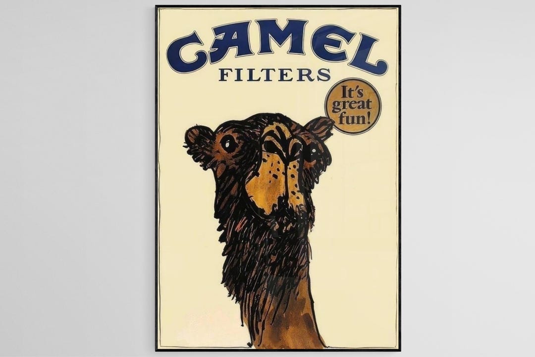 Camel Cigarettes Poster, Camel Print, Download Poster, Digital Print ...