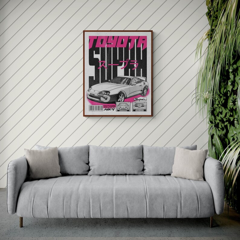 Toyota Supra MK4 Poster: Japanese Car Art (digital Print) - Etsy Australia