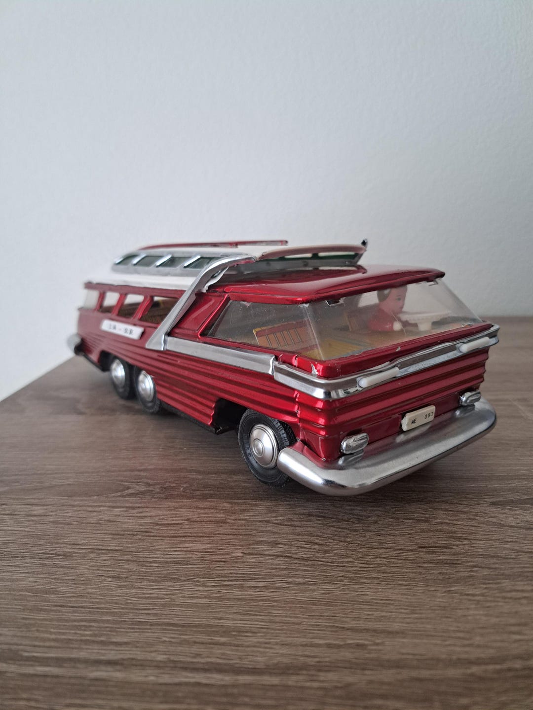 Vintage Shanghai Bus Tin Toy, Old China Bus, Old China Tin Toy, 1950 ...