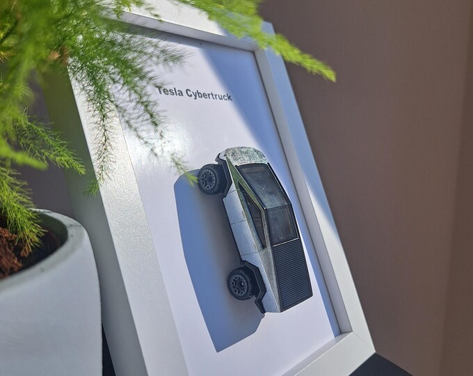 Tesla Cybertruck Decor, Tesla Cybertruck Poster, Tesla Cybertruck Gift ...