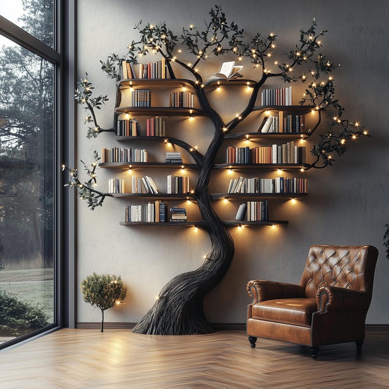 Tree Bookshelf - Etsy
