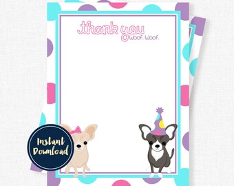 Dog thank you note | Etsy