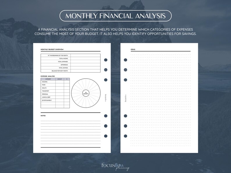 Monthly Budget Planner Printable, Budget Tracker Template, Finance ...