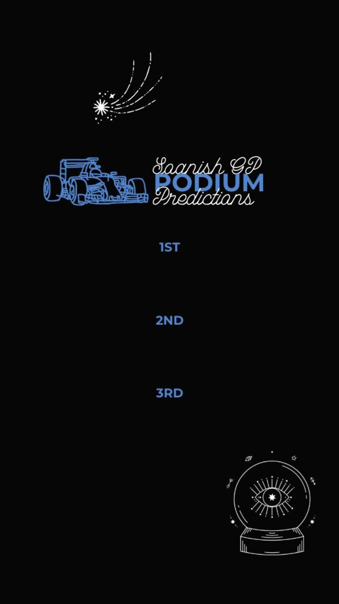 F1 Podium Prediction Instagram Story Templates | Dark | 2025 Season ...