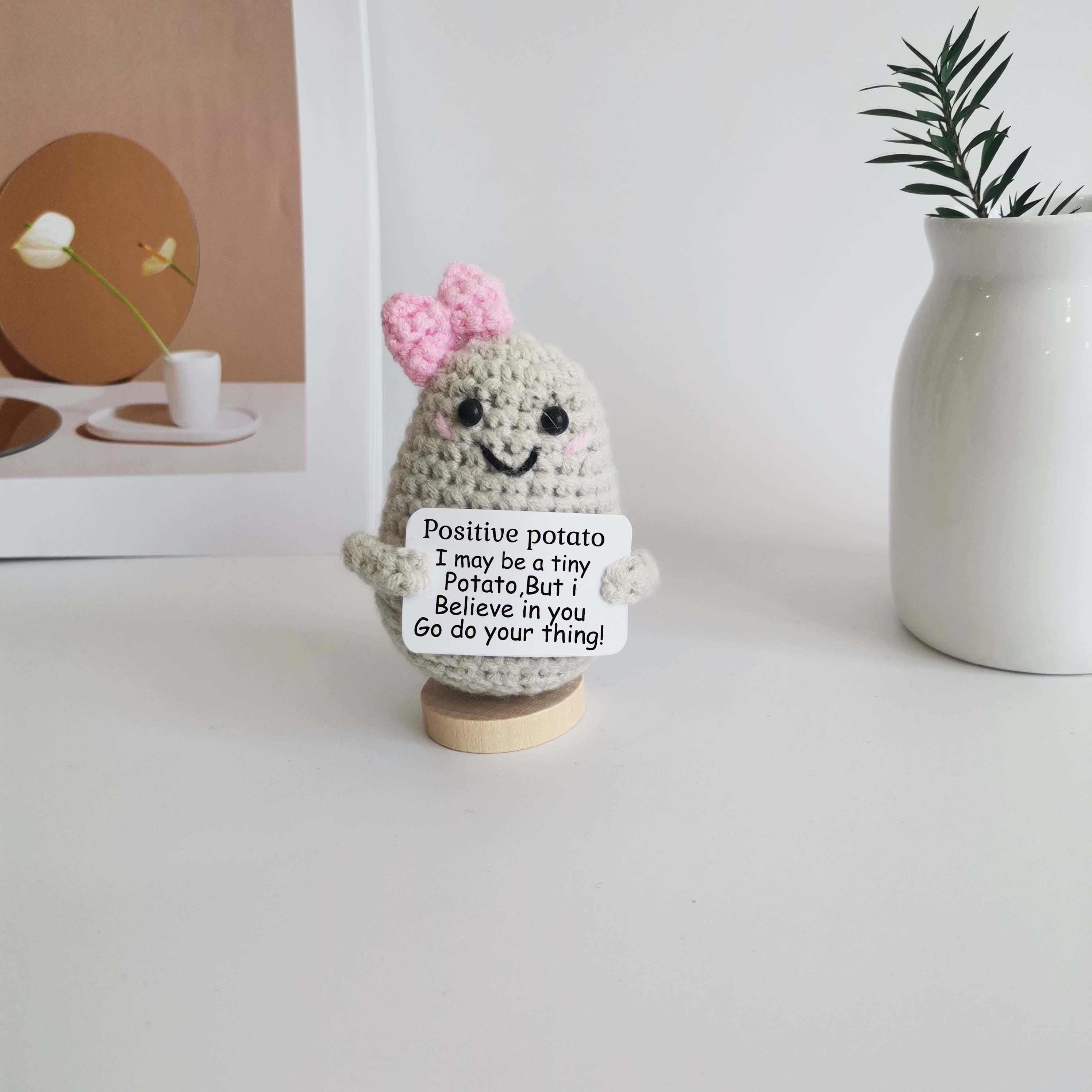 Heart Love Potato, Emotional Support Crochet Toy, Motivational Gift for ...