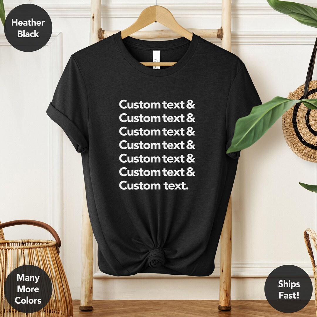 Personalized List Shirt - Etsy