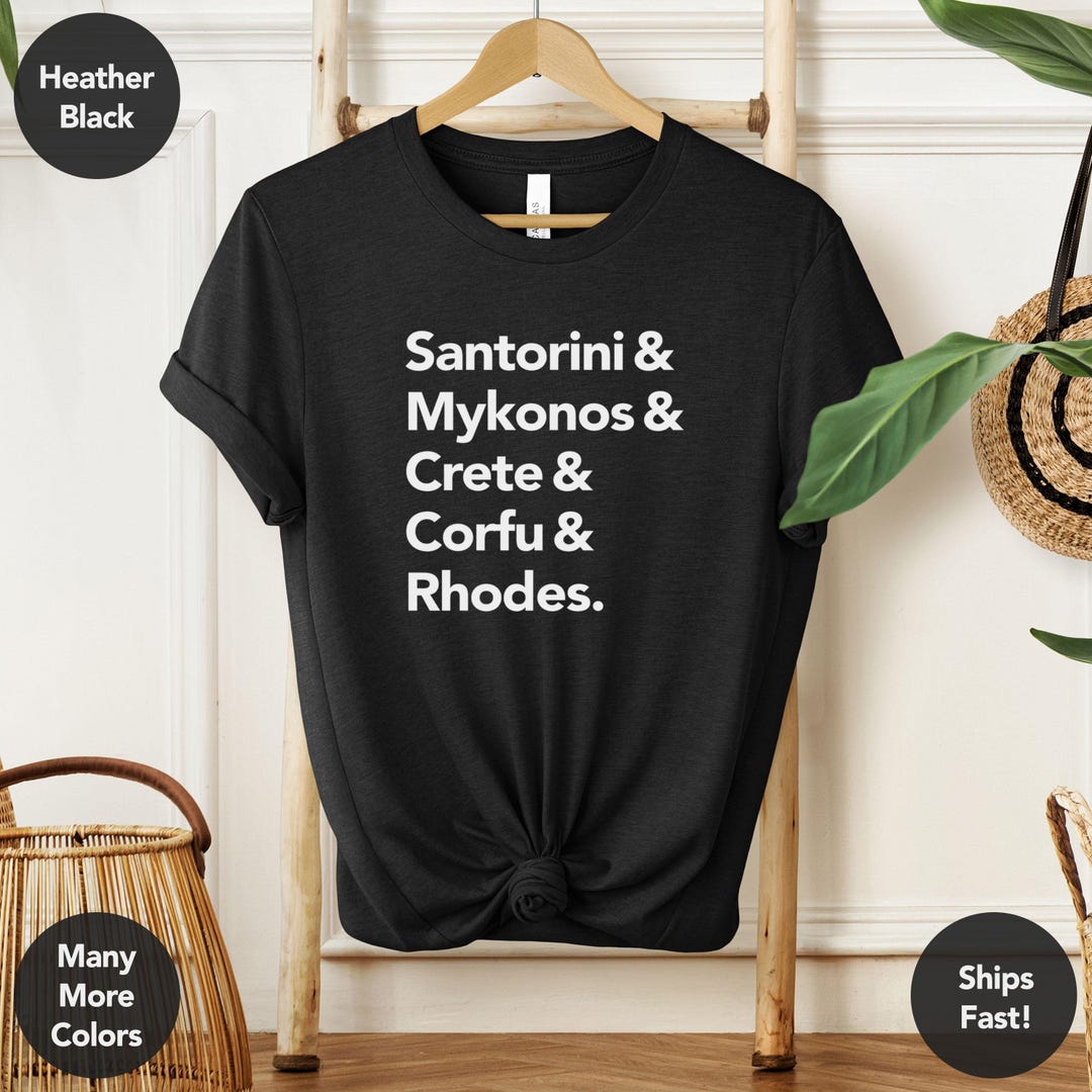 The Greek Islands | Greek Shirt, Islands of Greece Shirt, Greek ...