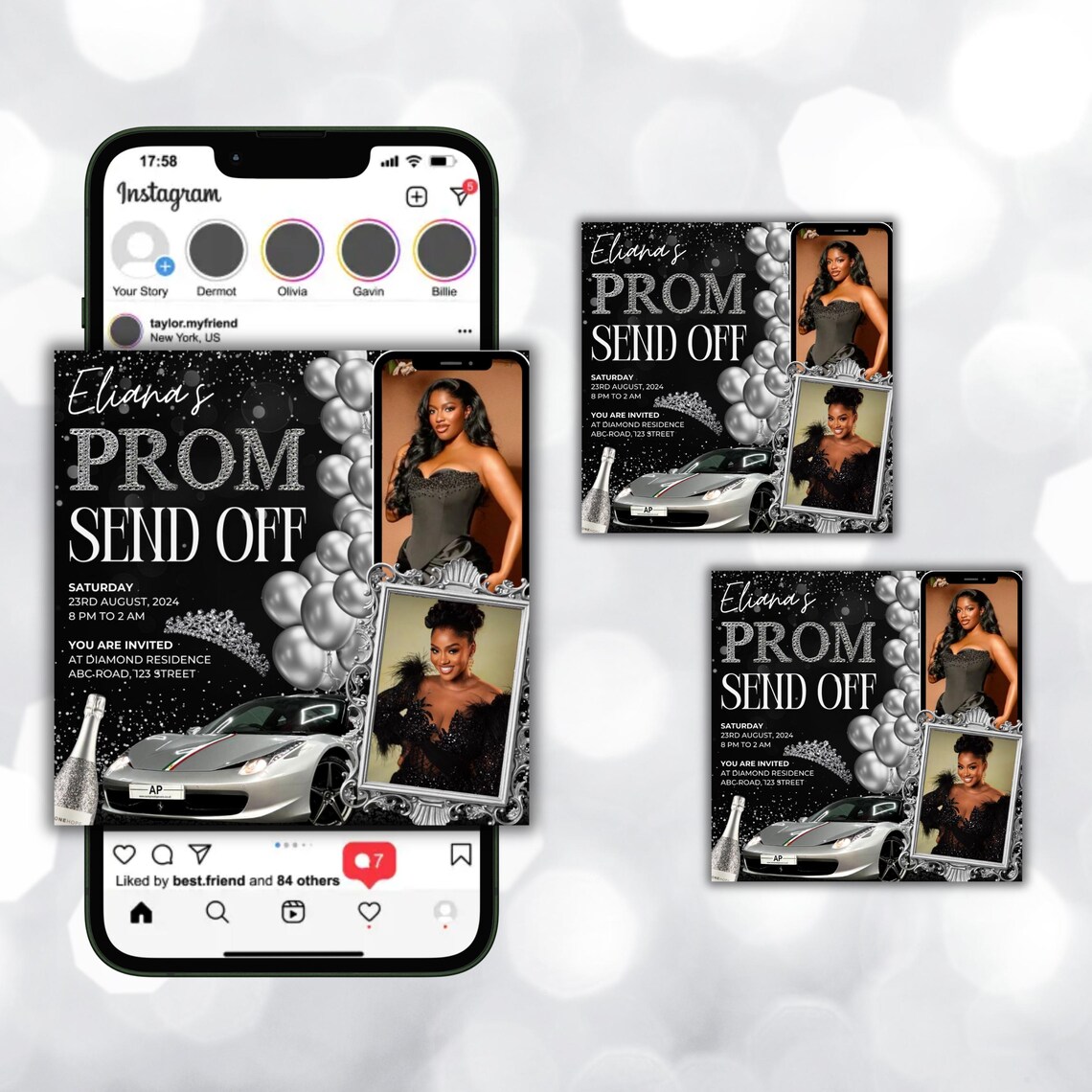 Prom Send off Flyer, Prom Send off Invitation Flyer, Prom Flyer, Prom ...