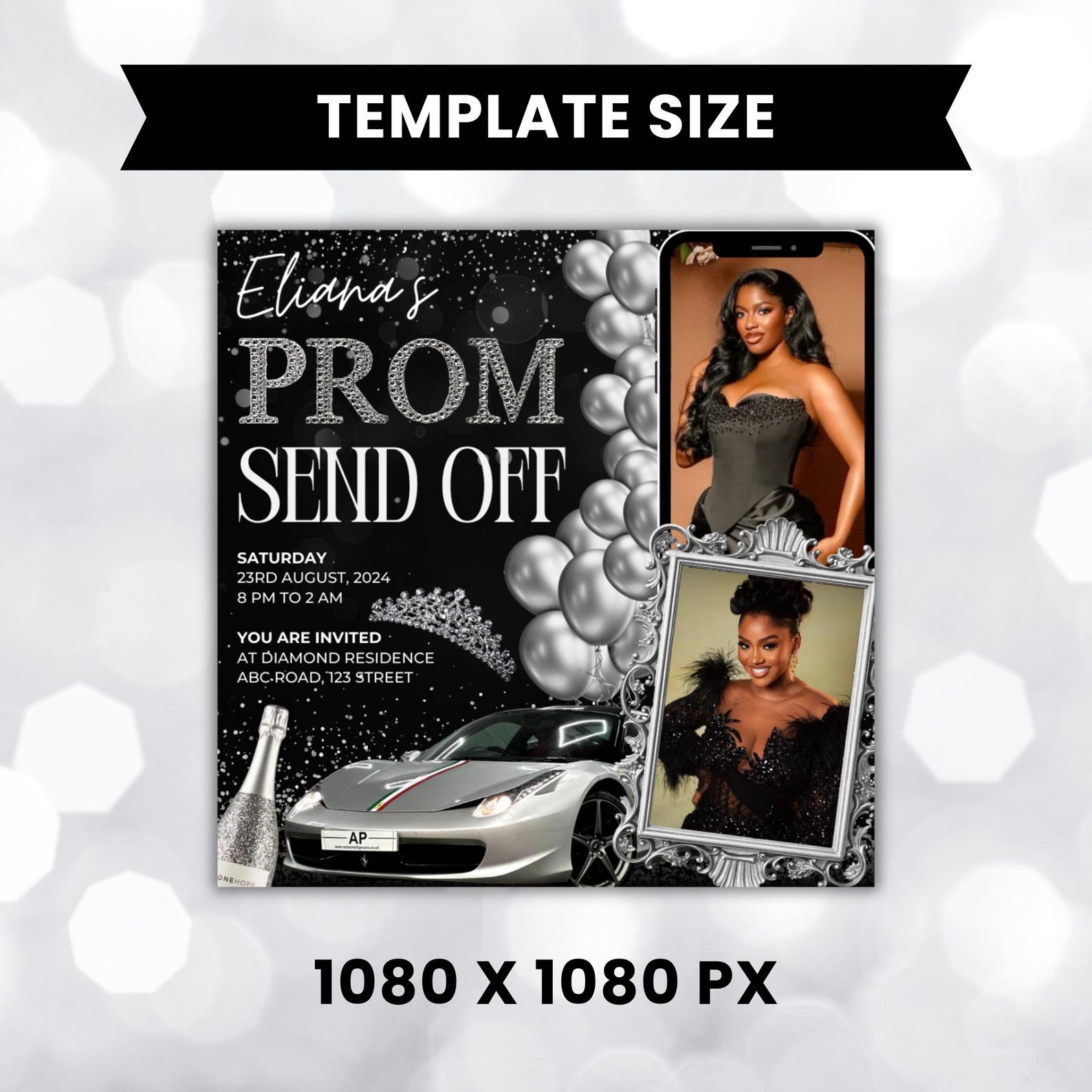 Prom Send off Flyer, Prom Send off Invitation Flyer, Prom Flyer, Prom ...