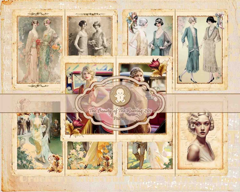 The Beauty of the Roaring 20s Printable Kit Part 1 - 1920s Style Junk ...