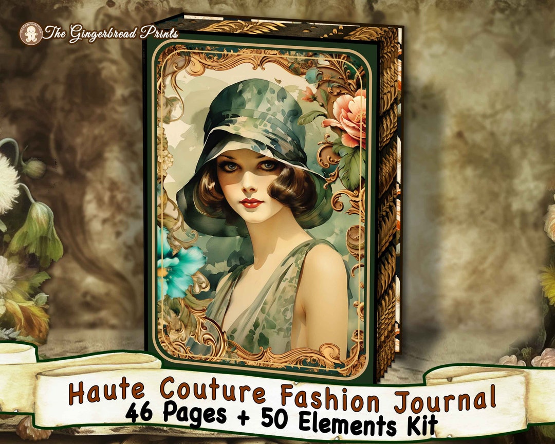 Haute Couture Fashion Journal Printable Kit Instant Download You Print ...