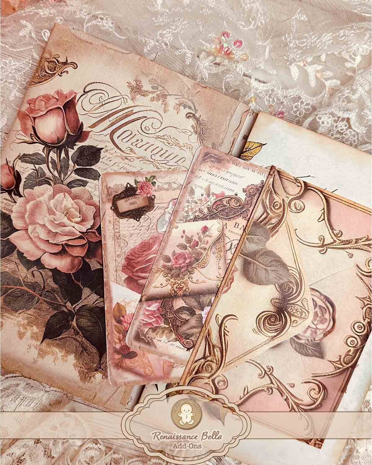 Renaissance Bella Add-on Printable Kit Journal Pages Bookmarks Post ...