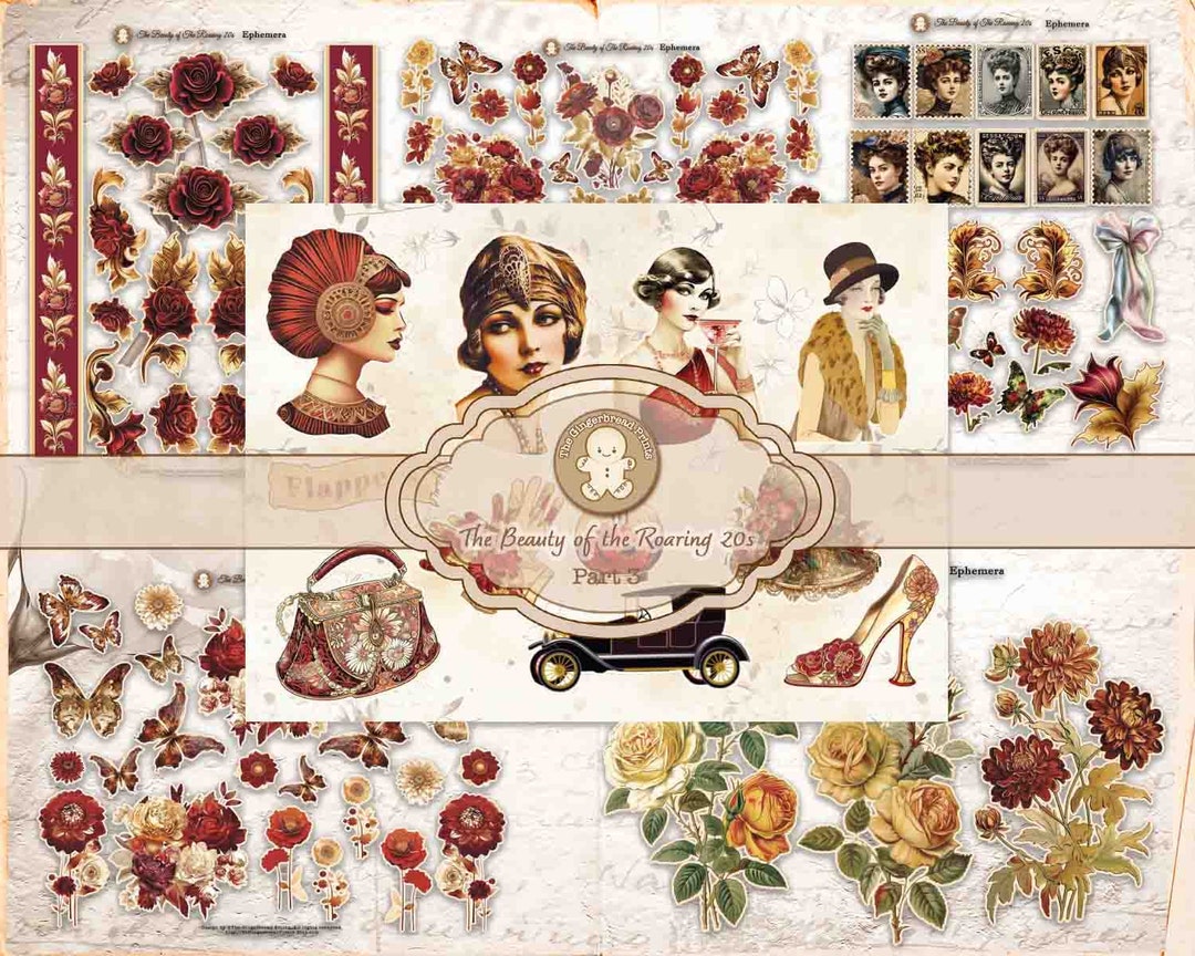 The Beauty of the Roaring 20s Printable Kit Part 3 Make a 1920s Style ...