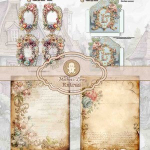 Mother's Love Extra Kit Mothers Day Printable Kit for Junk Journal ...