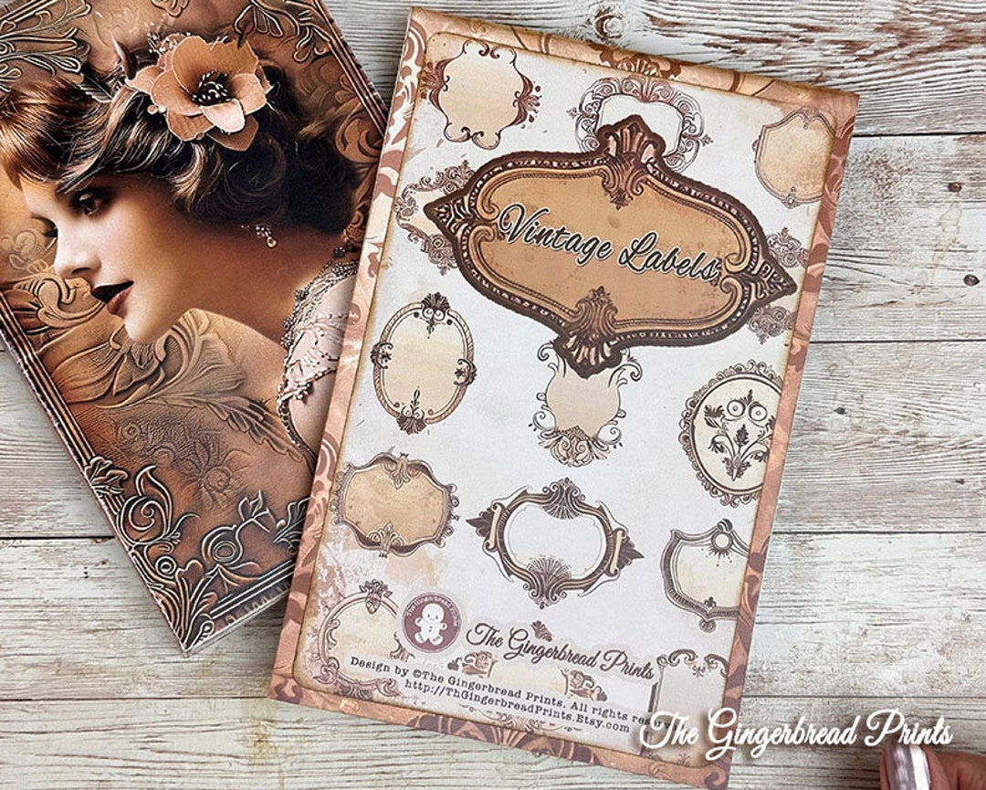 500+ Vintage Labels Booklet Printable Kit Great for Junk Journal ...