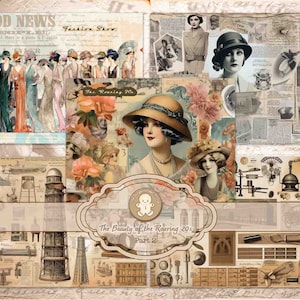 The Beauty of the Roaring 20s Printable Kit Part 2 Make a 1920s Style ...