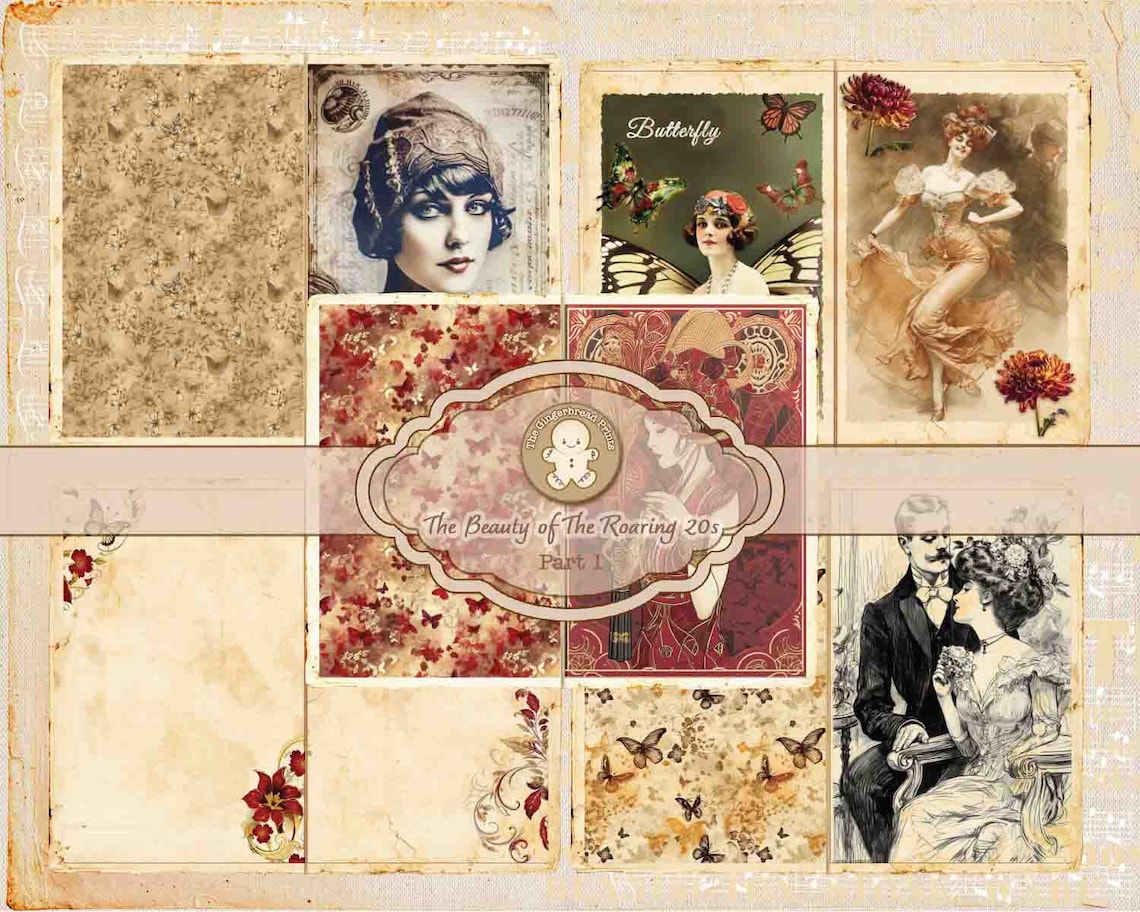 The Beauty of the Roaring 20s Printable Kit Part 1 - 1920s Style Junk ...