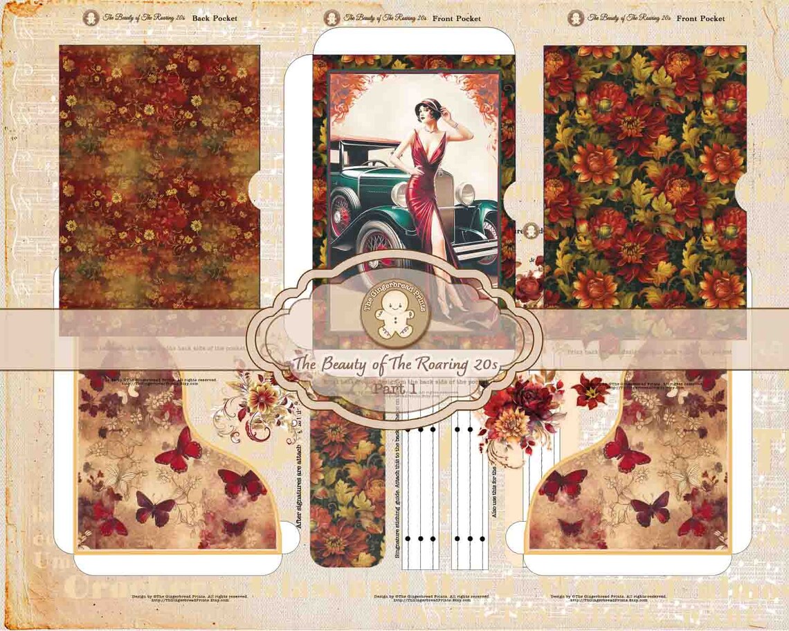 The Beauty of the Roaring 20s Printable Kit Part 1 - 1920s Style Junk ...